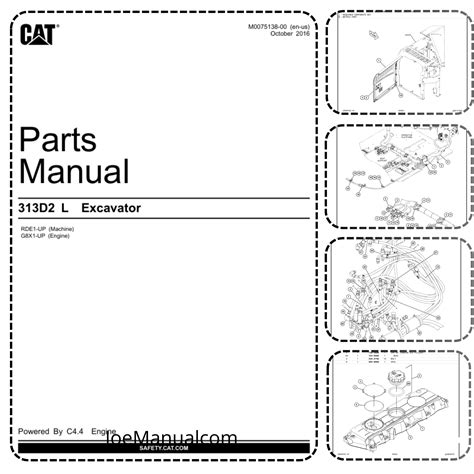 Cat 313d2 L Excvator Parts Manual