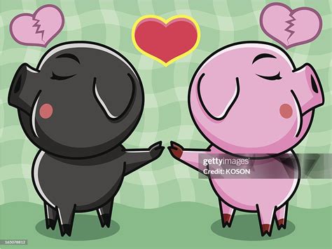 Two Cartoon Pigs
