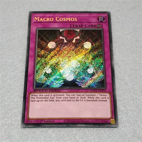 Yugioh Macro Cosmos Sgx3 1st Edition Secret Rare Card Nm Ebay