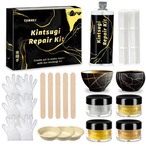 Kintsugi Repair Kit Food Safe Gold And Silver Kintsugi Kit