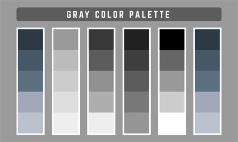 Paleta De Colores De Vector Gris 2209437 Vector En Vecteezy