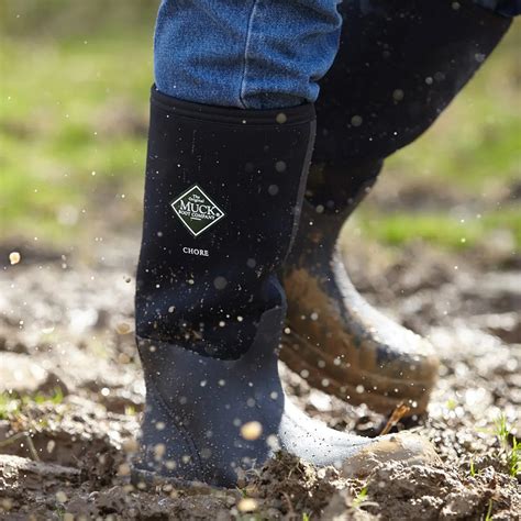 Muck Boot Chore Tall Unisex Classic Wellington Boots Black