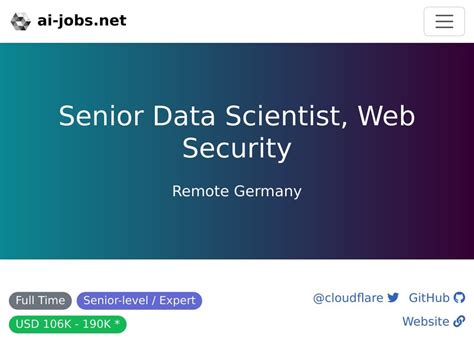 Hiring Senior Data Scientist Web Security Remote Raimljobs