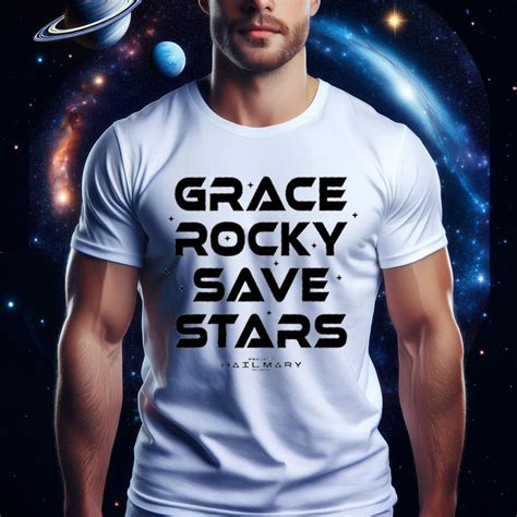 Project Hail Mary Grace Rocky Save Stars Poster T Shirt