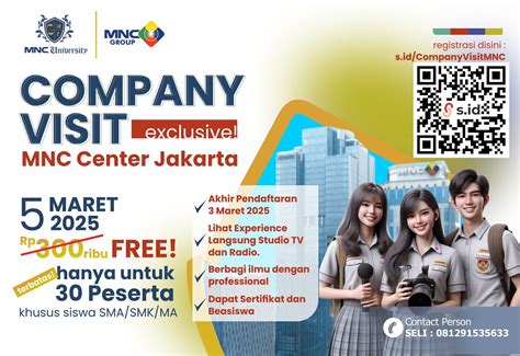 Mnc University Adakan Program Kunjungan Industri Gratis Untuk Siswa Sma