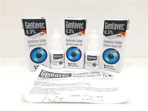 Gentamicin Sulfate Ophthalmic Solution Usp 0 3 Packaging Size 5 Ml At ₹ 9 Piece In Surat
