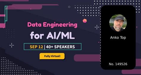 Join Me At Data Engineering For Aiml Mlops Community A T