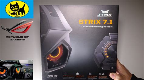 Asus Strix 71 Gaming Headset Unboxing And First Impressions Youtube