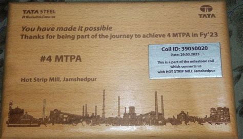 Ritik Kumar Singh On Linkedin Milestonecelebration Teamunity Tatasteeljamshedpur Hotstripmill