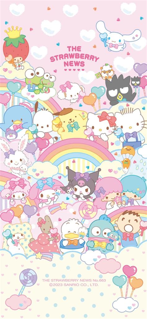 Hello Kitty Preppy Wallpaper Trendy Designs For A Cute Space