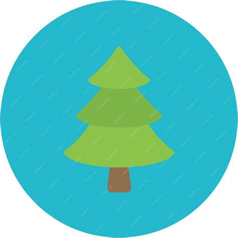 Premium Vector Pine Tree Vector Illustration Style