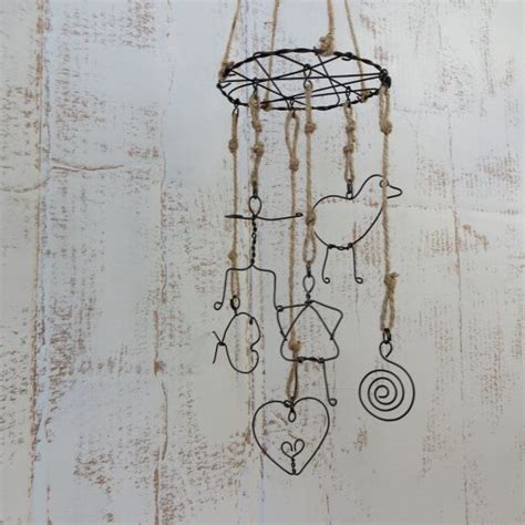 Folk Art Wire Mobile