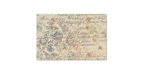 Vintage Handwriting And Bee Tissue Paper Zazzle