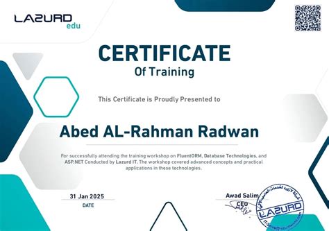 Softwaredevelopment Databasetechnologies Aspnet Fluentorm Lazurdit Abed Al Rahman Radwan