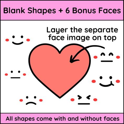 Cute 2d Shapes Clipart Chibi And Dot By Chibi And Dot Tpt