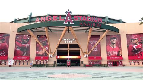 【laa】main Entrance Of Angel Stadium Of Anaheim Los Angeles Angels