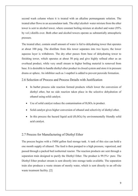 Diethyl Ether Dee Literature Review Pdf Chemistry Science