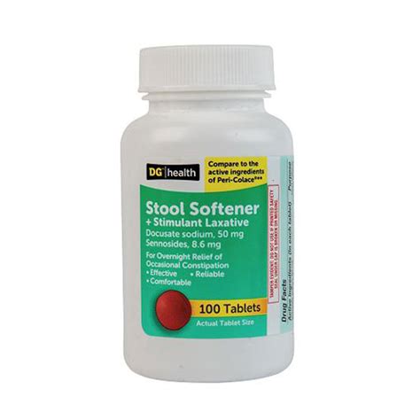 Buy Dg Health Stool Softener Stimulant Laxative Tablets 100 Ct From Dollar General Instore