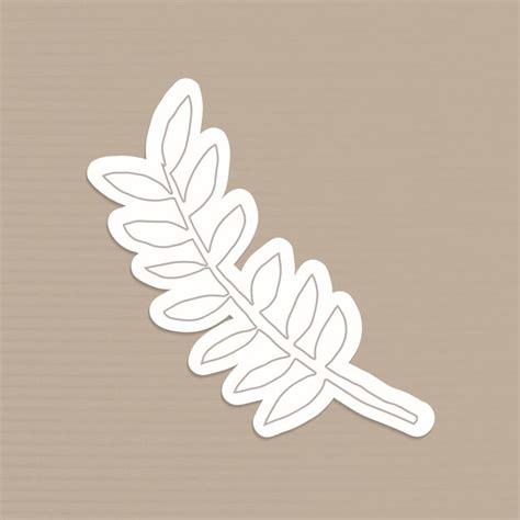 Free Vector Brown Eucalyptus Branch Element Vector