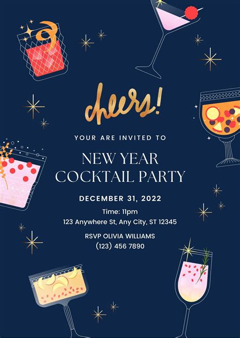 Office Cocktail Party Invitation