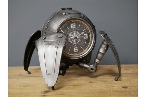 Metal Spider Robot Clock Copperwood Home
