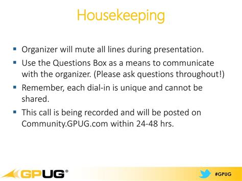 Gp User Group Information And Orientation Ppt Download