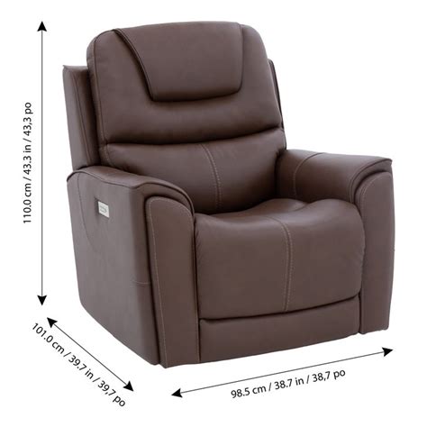 Weslin Leather Zero Gravity Power Recliner With Power Headrest Costco