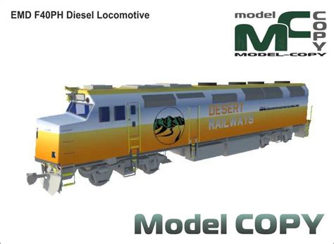 Emd F40ph Diesel Locomotive 3d Model 42988 Model Copy Default
