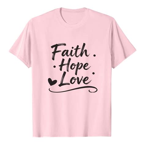 Faith Hope Love Vintage Handwritten Christian T Shirt Premium Unisex