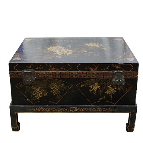 Chinese Lacquered Wood Chest Auction