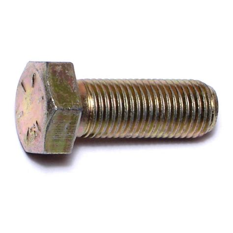 38 24 X 1 Zinc Plated Grade 8 Steel Fine Thread Hex Cap Screws Hcs8