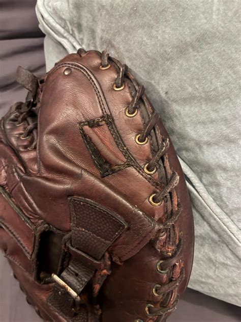Vintage Catchers Mitt Restored And Relaced Etsy