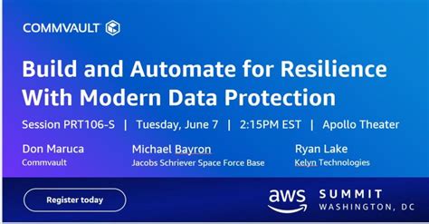 Matt Tyrer Na Linkedin Join Commvault Jacobs Schriever Space Force Base And Kelyn Technologies…