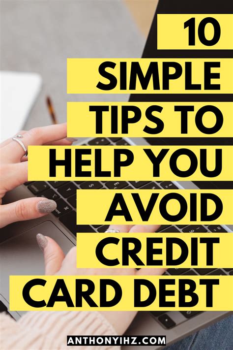 How To Avoid Credit Card Debt Anthony Ihz