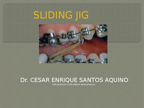 Ppt Sliding Jig