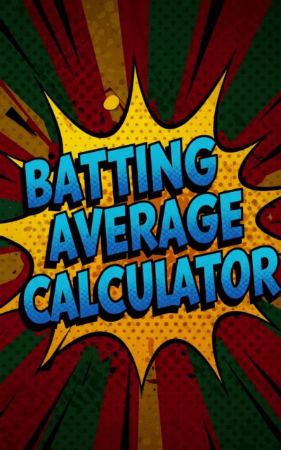 Baseball Batting Average Calculator Quick Avg Stats