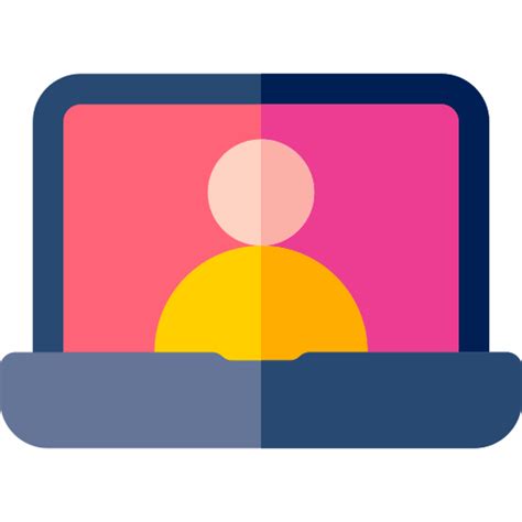 Virtual Event Basic Rounded Flat Icon