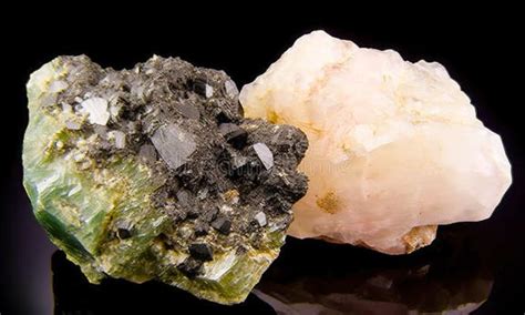 Gahnite Is Rare Precious Natural Geological Stone On Gradient