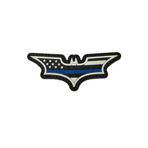 Blue Line Batman Patch Pvc Hook And Loop