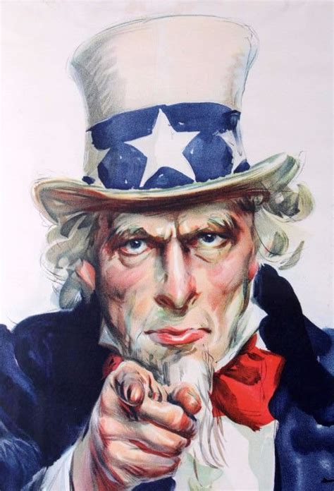 Original Wwi 1917 Uncle Sam Recruiting Poster