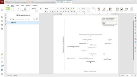 Pwc Sustainability Priority Assessment Workiva Marketplace