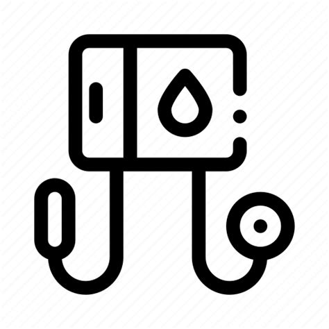 Blood Pressure Cuff Medical Monitor Health Icon Download On
