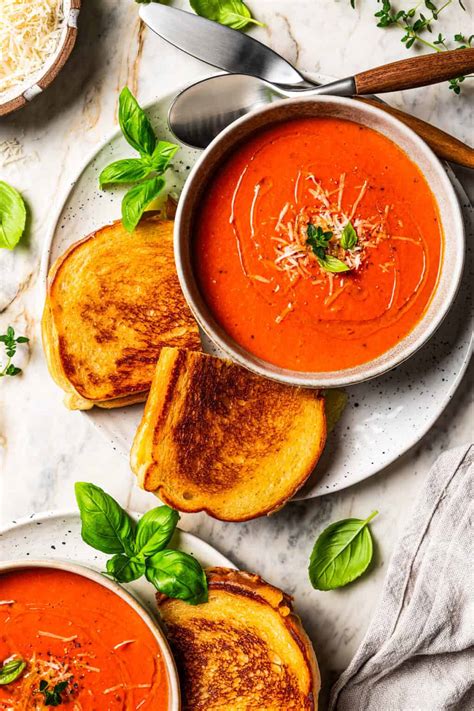 Classic Tomato Soup And Grilled Cheese Best Combo Diethood
