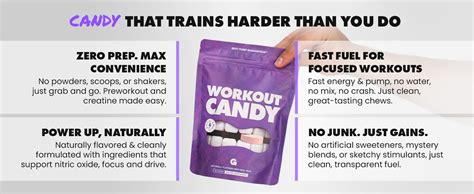 Gains In Bulk Workout Candy Pre Workout Chews With