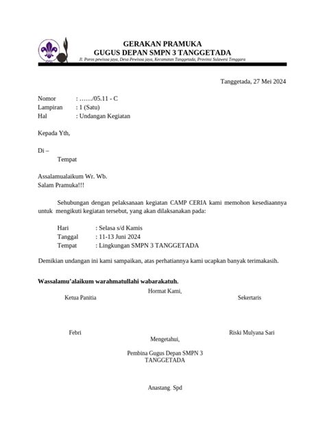 Undangan Gudep 1 Pdf