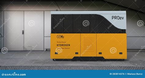 The Hydrogen Fuel Cell Power Generator Editorial Photo Image Of