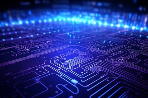 Premium Ai Image Closeup Of Electronic Circuit Board With Cpu