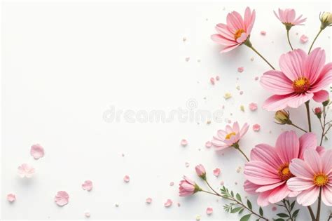 Delicate Small Scale Floral Print On White Background Delicate