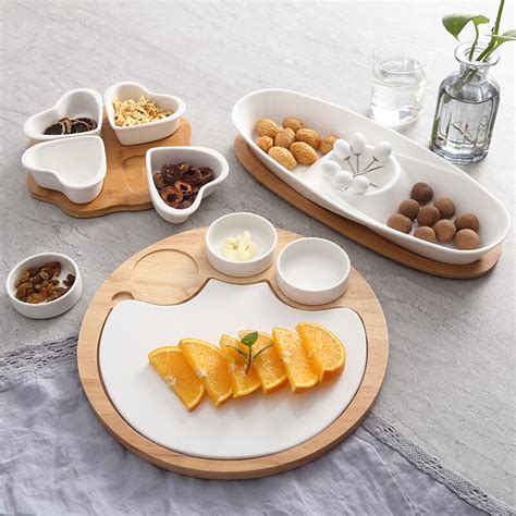 Hotel Restaurant Five Grid Ceramic Dish Solid Colo Grandado