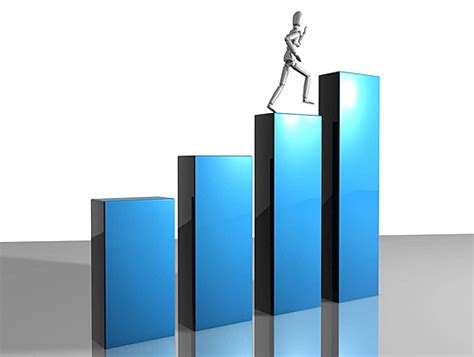 Bright Blue Graph White Chart Render Photo Background And Picture For